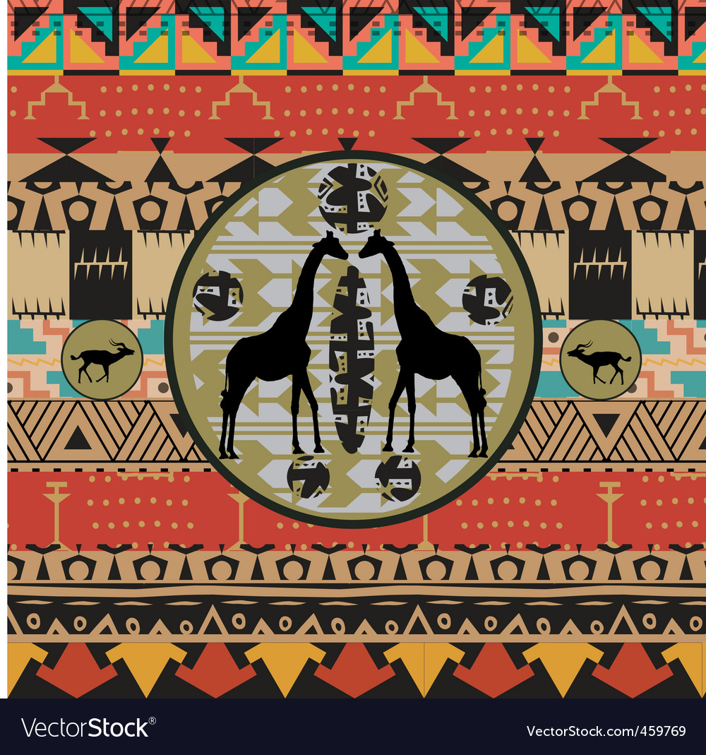 African background Royalty Free Vector Image - VectorStock