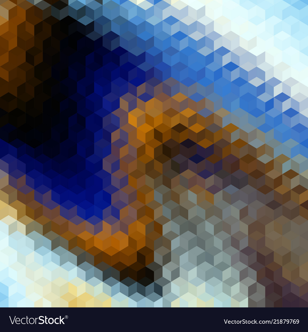 Geometric Polygonal Pattern Of A Cubes In Low Poly