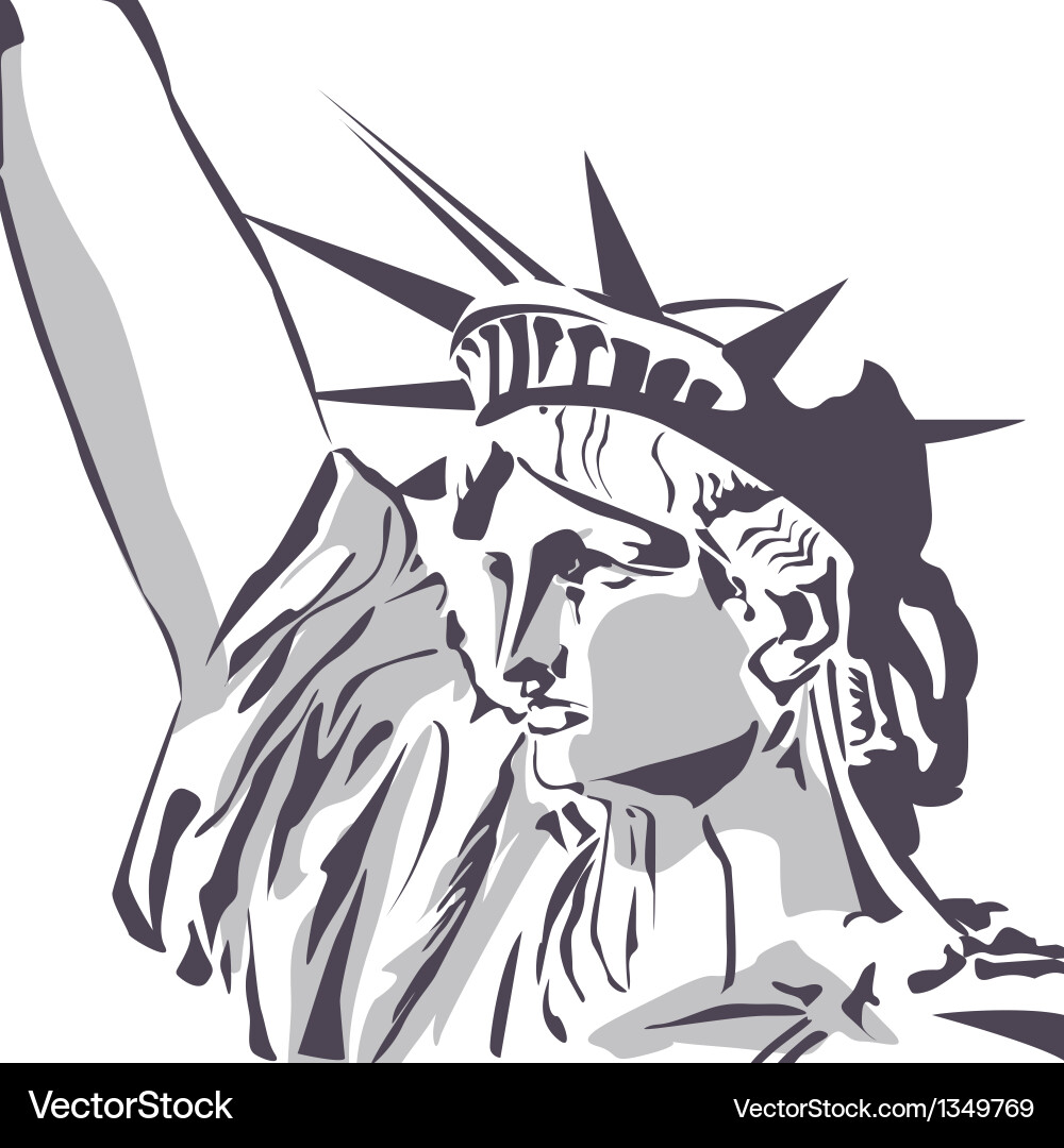 Statue liberty Royalty Free Vector Image - VectorStock