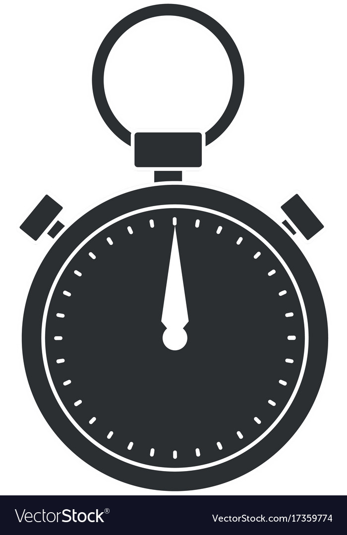 Chronometer Timer Isolated Icon Royalty Free Vector Image