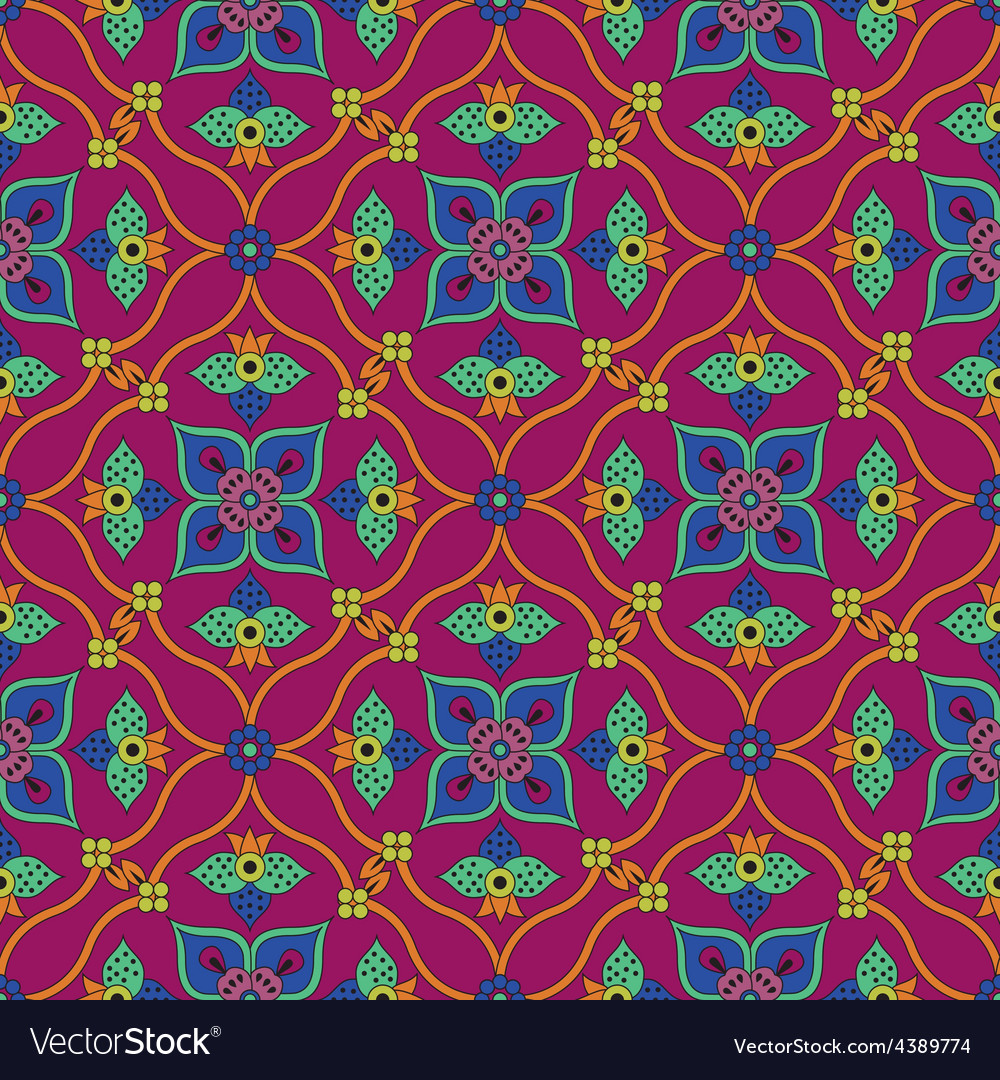Indian pattern Royalty Free Vector Image - VectorStock