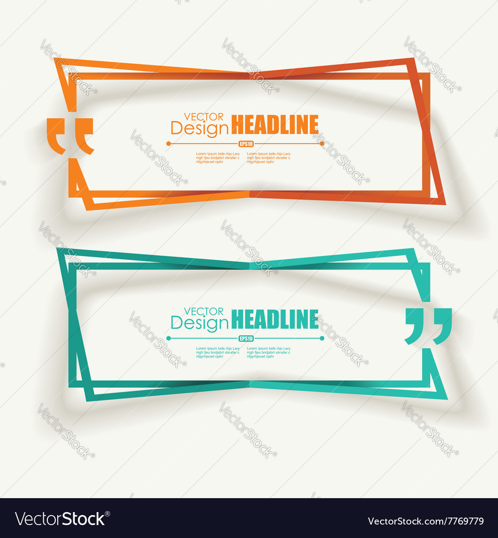 Creative Quotation Mark Speech Bubble Royalty Free Vector