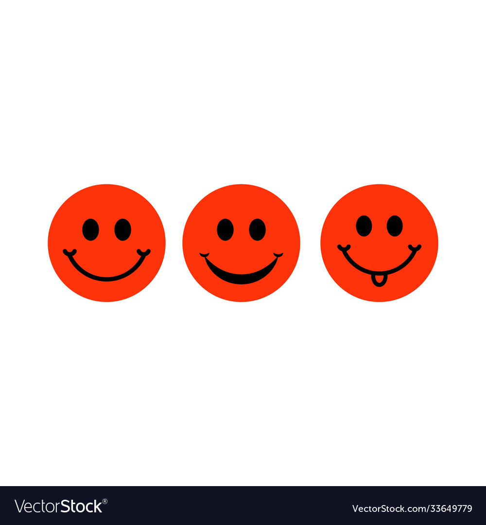Smile template design Royalty Free Vector Image