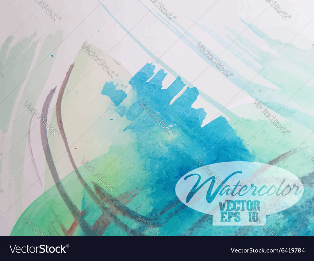 Abstract colorful watercolor Royalty Free Vector Image