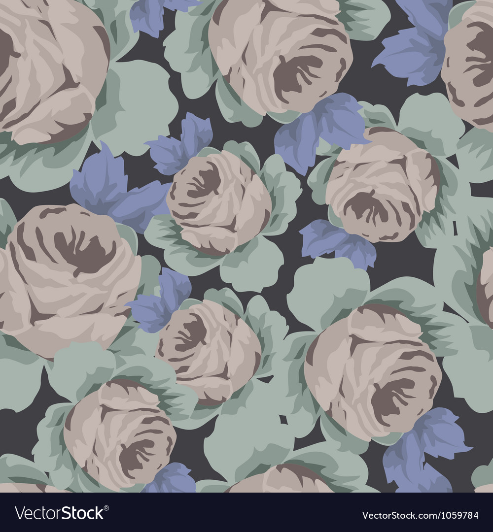 Seamless rose pattern Royalty Free Vector Image