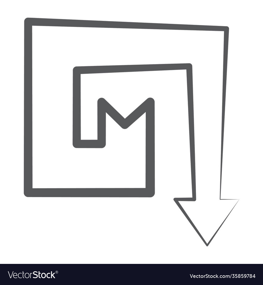 Turn down Royalty Free Vector Image - VectorStock