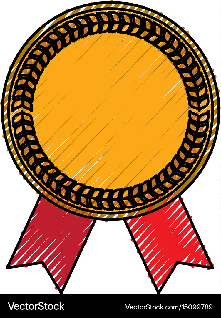 Gold award ribbon Royalty Free Vector Image - VectorStock
