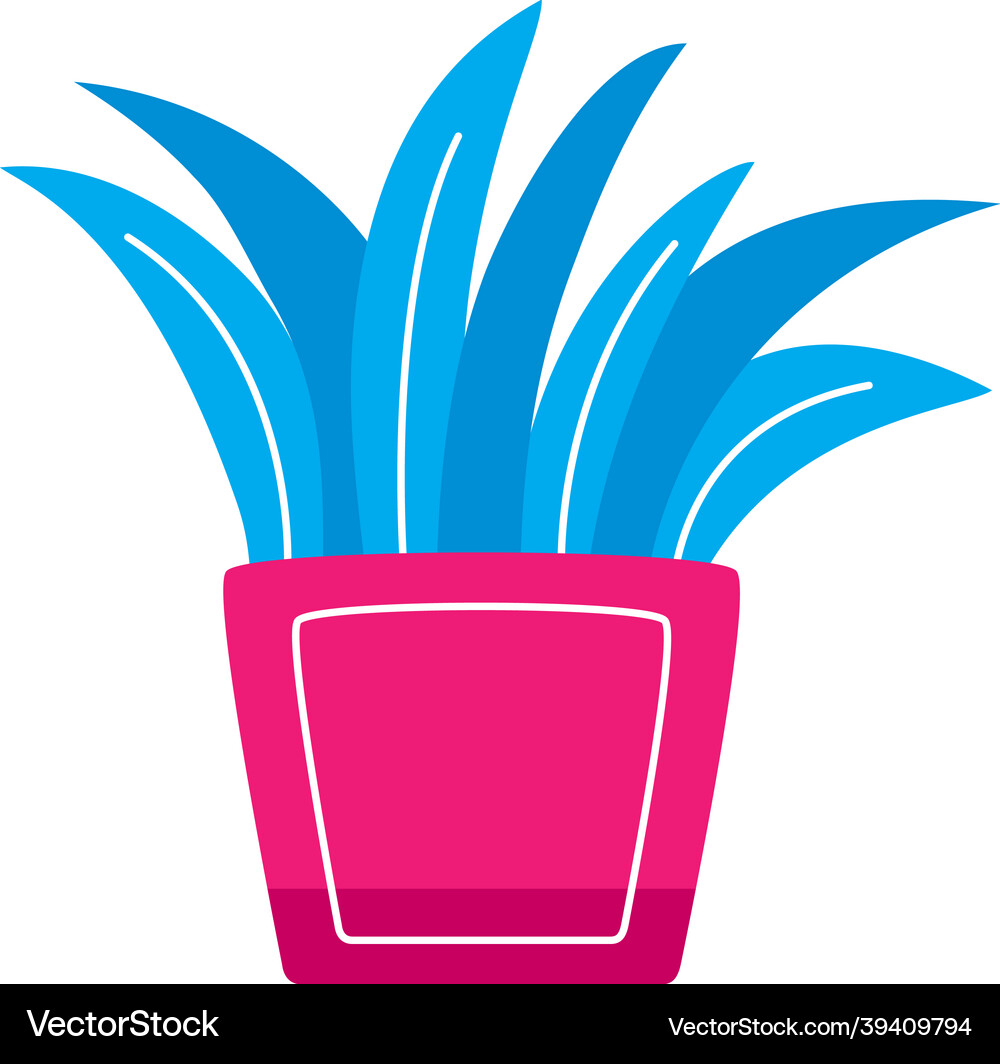 Plant inside pot Royalty Free Vector Image - VectorStock