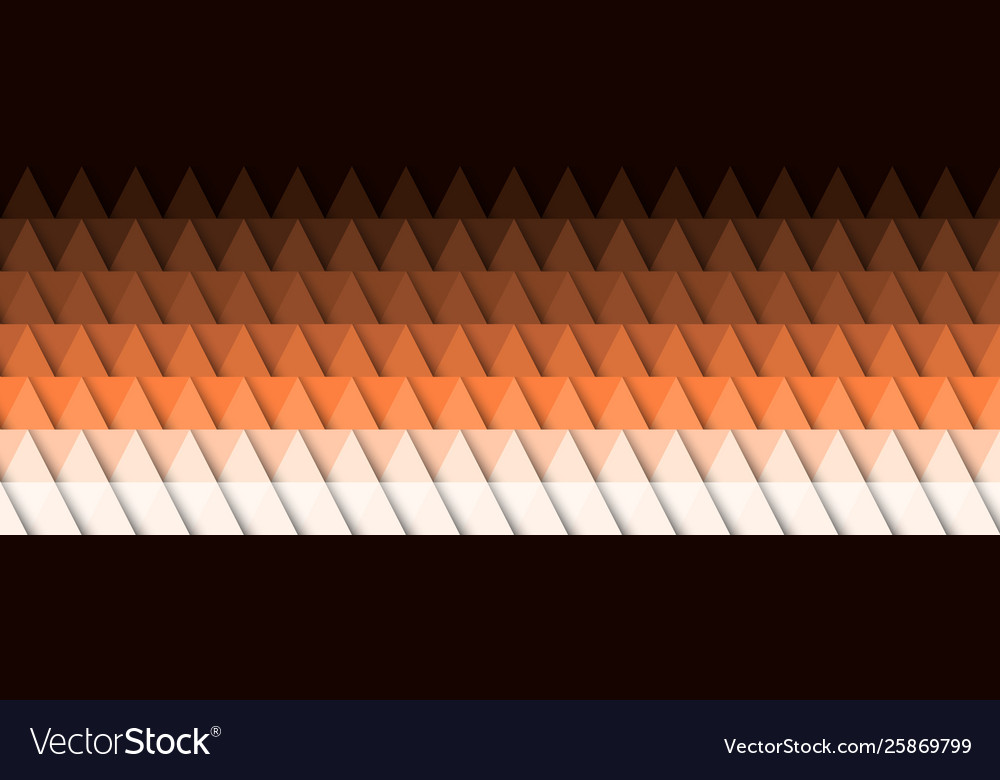 Geometric abstract background 3d effect warm Vector Image