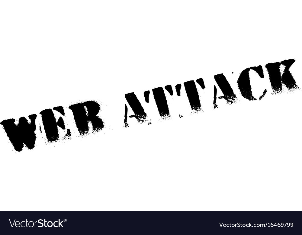 Web attack rubber stamp Royalty Free Vector Image