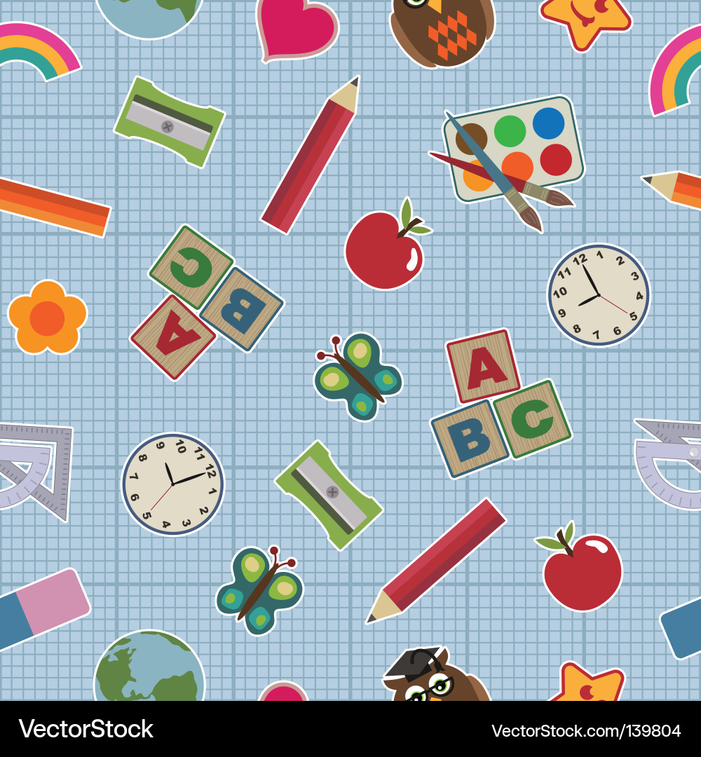 School background Royalty Free Vector Image - VectorStock