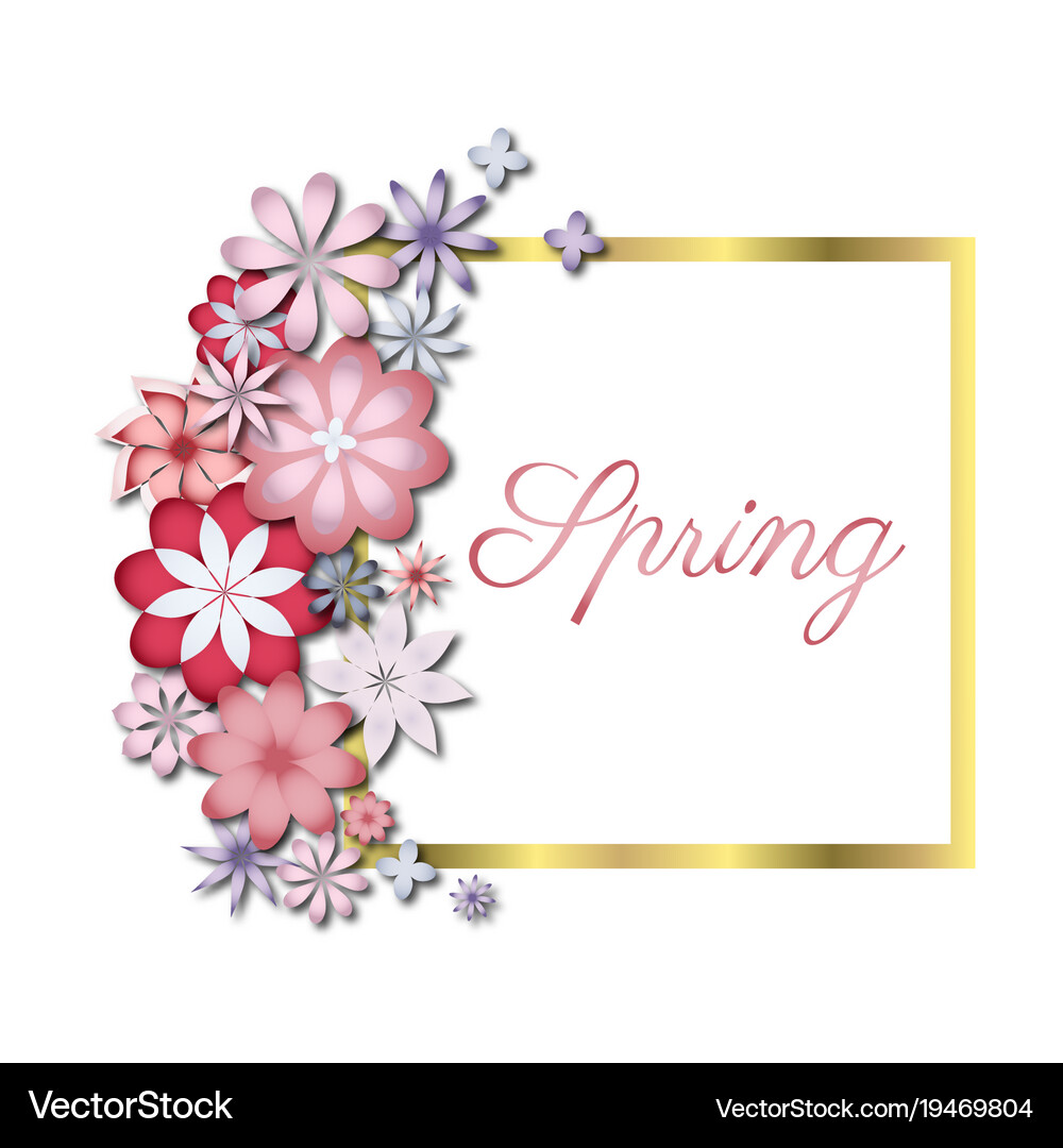 Wedding or birthday invitation spring flower Vector Image