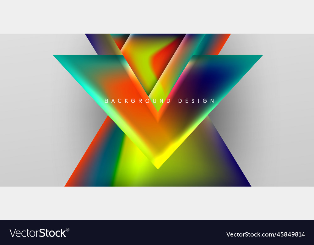 Abstract background with overlapping triangles Vector Image