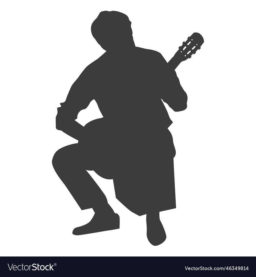 Banjo musician silhouette Royalty Free Vector Image Banjo musician silhouette Royalty Free Vector Image