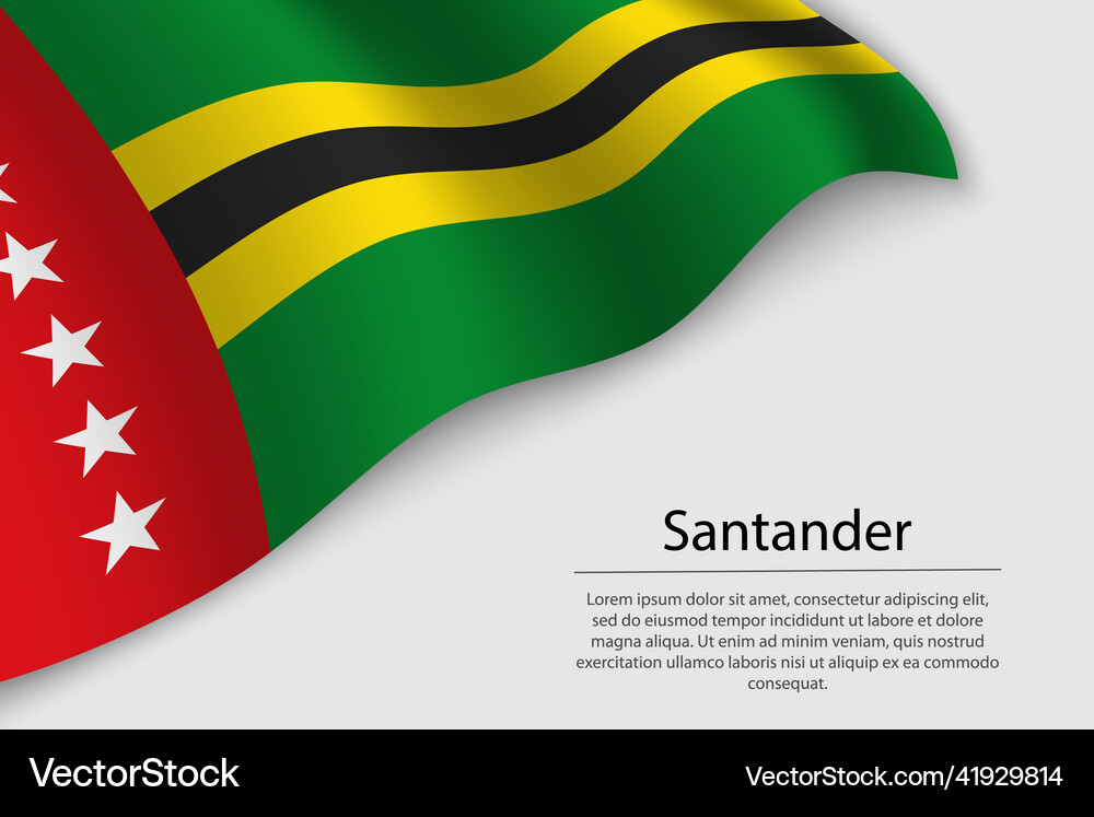 Santander Flag - Colombia – Royalty-Free Vector | VectorStock