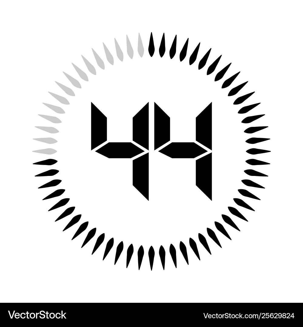 Minutes or seconds timer Royalty Free Vector Image