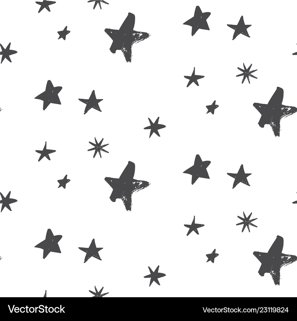 Star christmas night pattern Royalty Free Vector Image