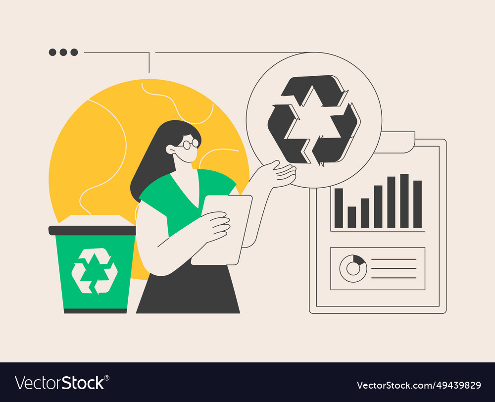 Reduce Reuse Recycle Abstract Concept Royalty Free Vector