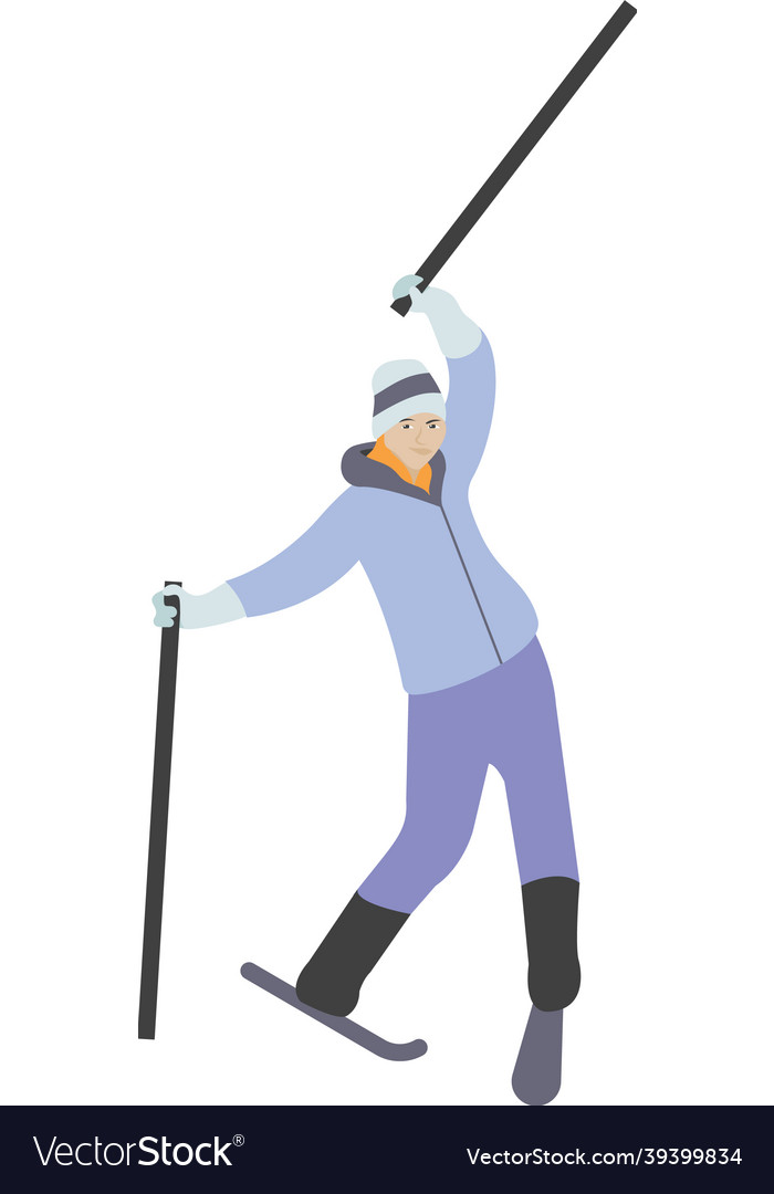 Freestyle skiing Royalty Free Vector Image - VectorStock