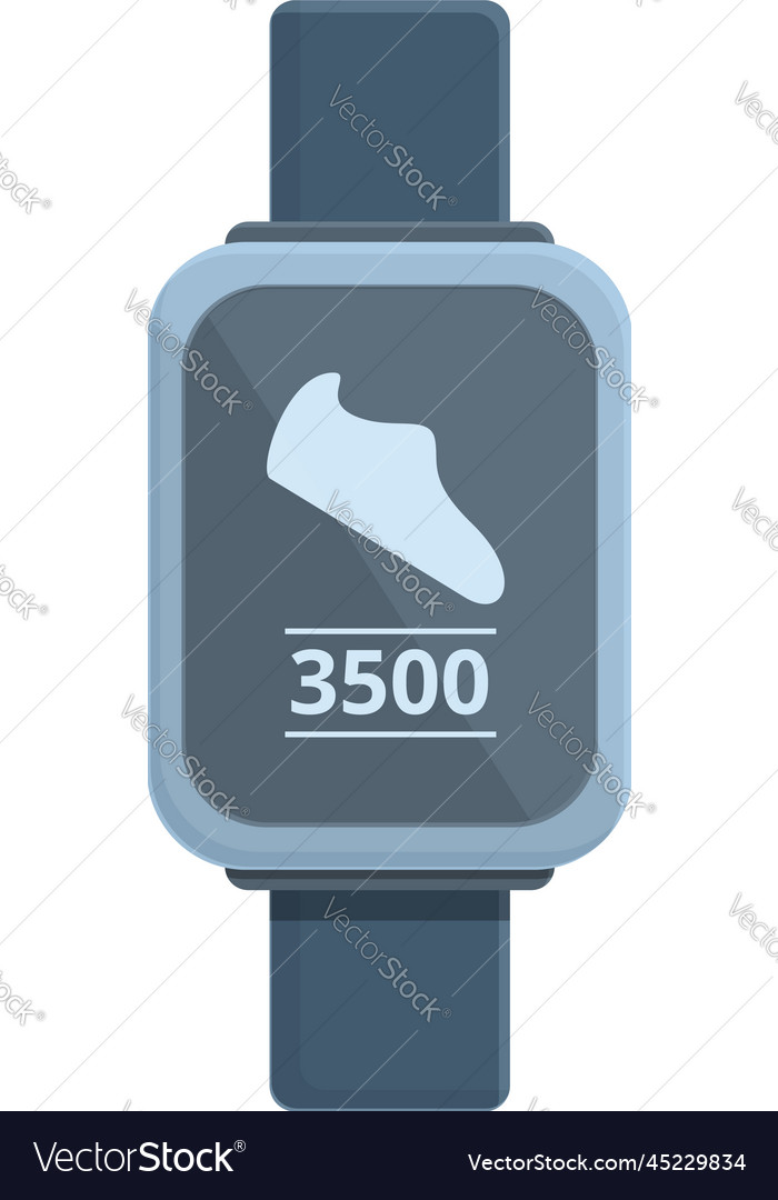 Healthy step watch icon cartoon pedometer Vector Image Healthy step watch icon cartoon pedometer Vector Image