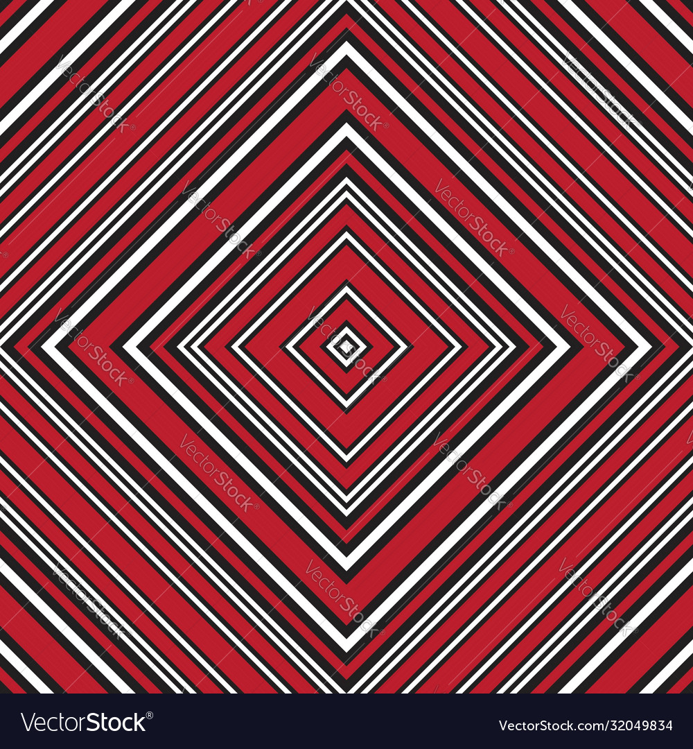 Red argyle diagonal stripes seamless pattern Vector Image