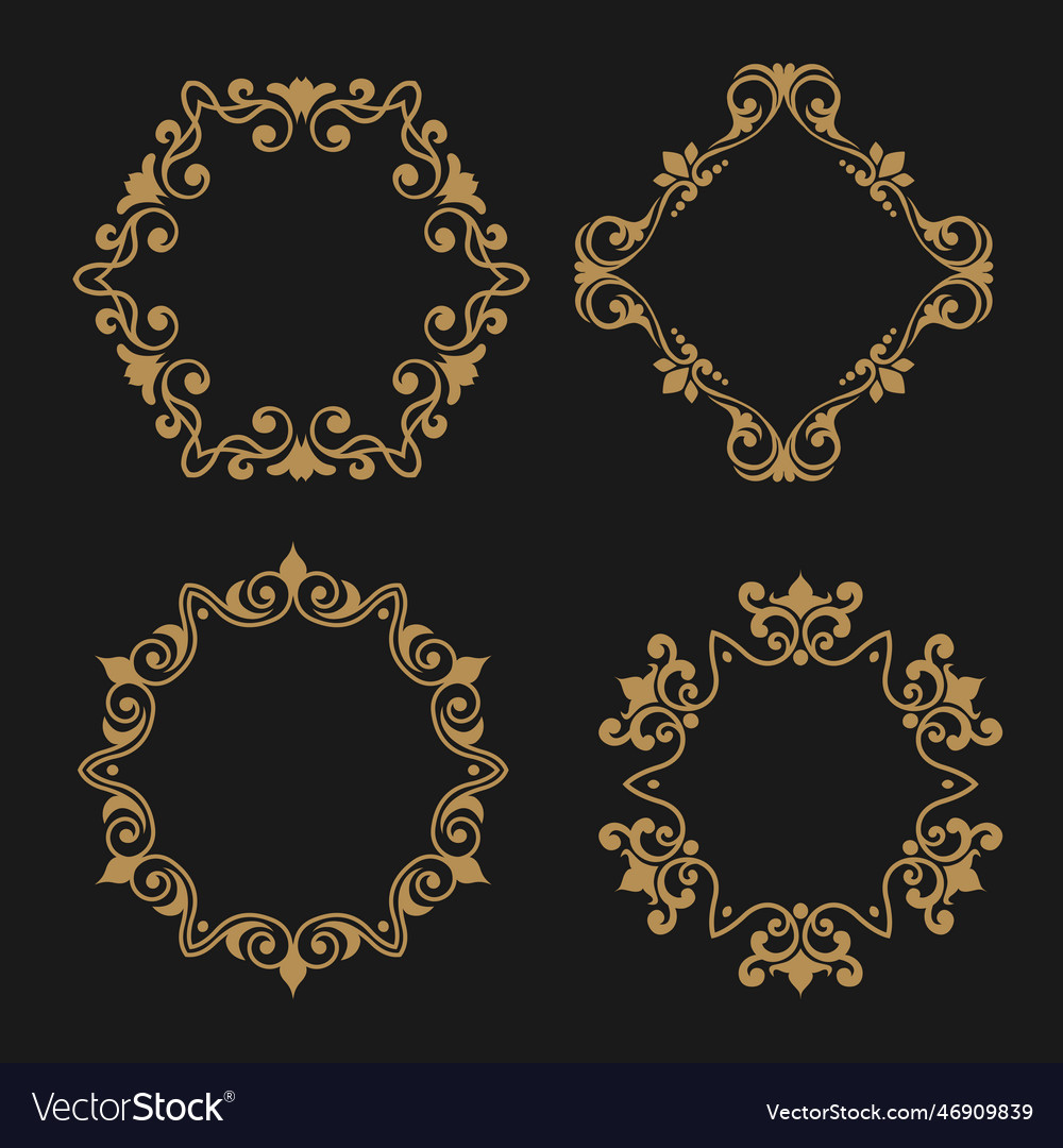 Decorative frames collection Royalty Free Vector Image