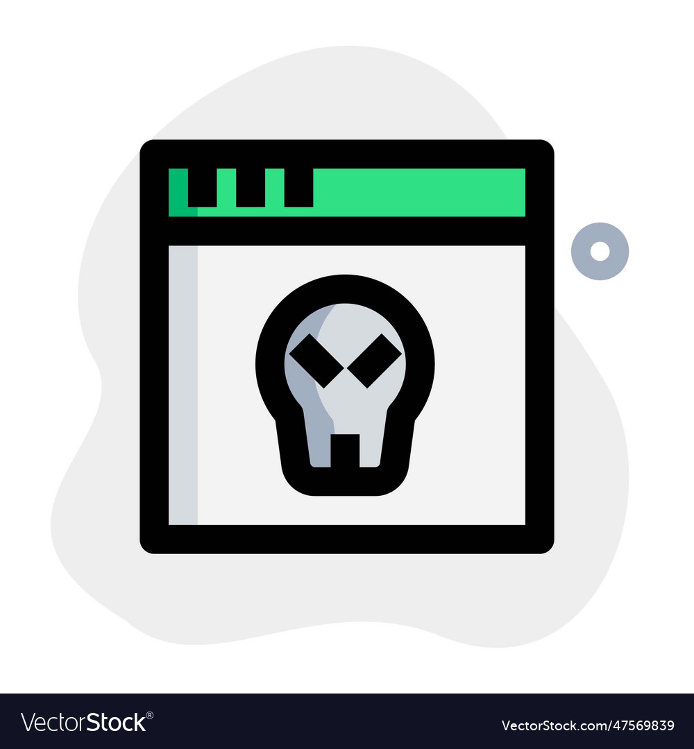 Malware unwanted software for modifies browser Vector Image