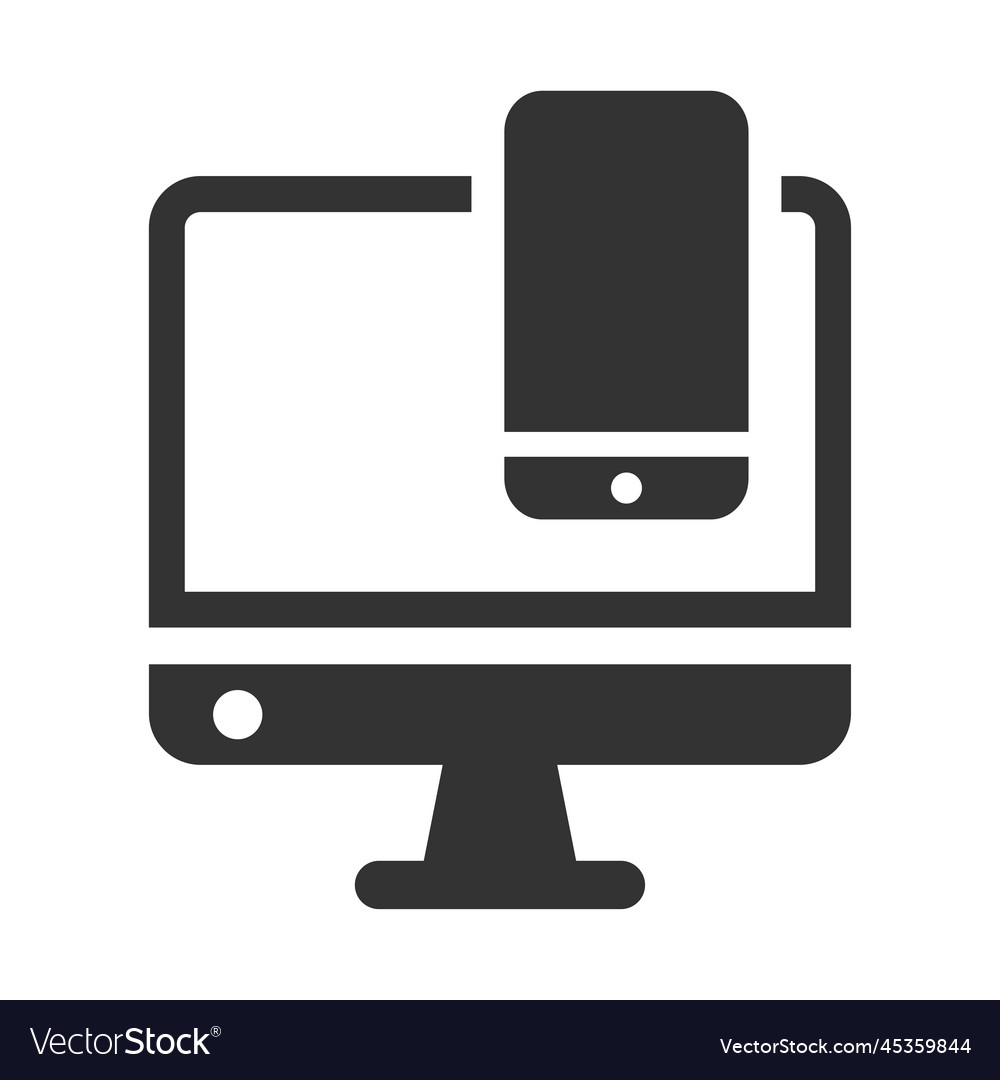 Devise responsive icon Royalty Free Vector Image