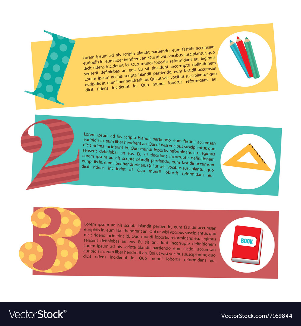 School elements design Royalty Free Vector Image