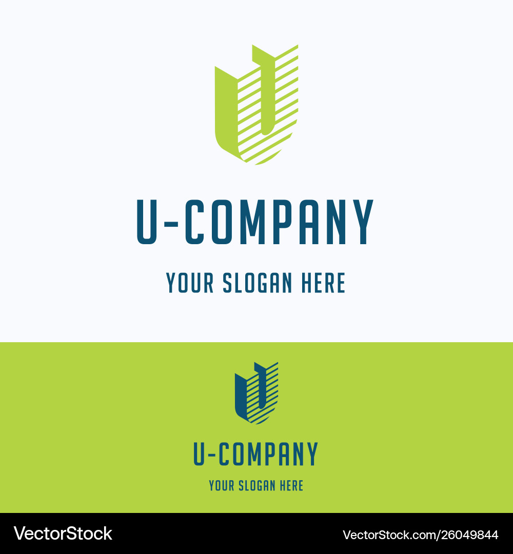 U company logo Royalty Free Vector Image - VectorStock