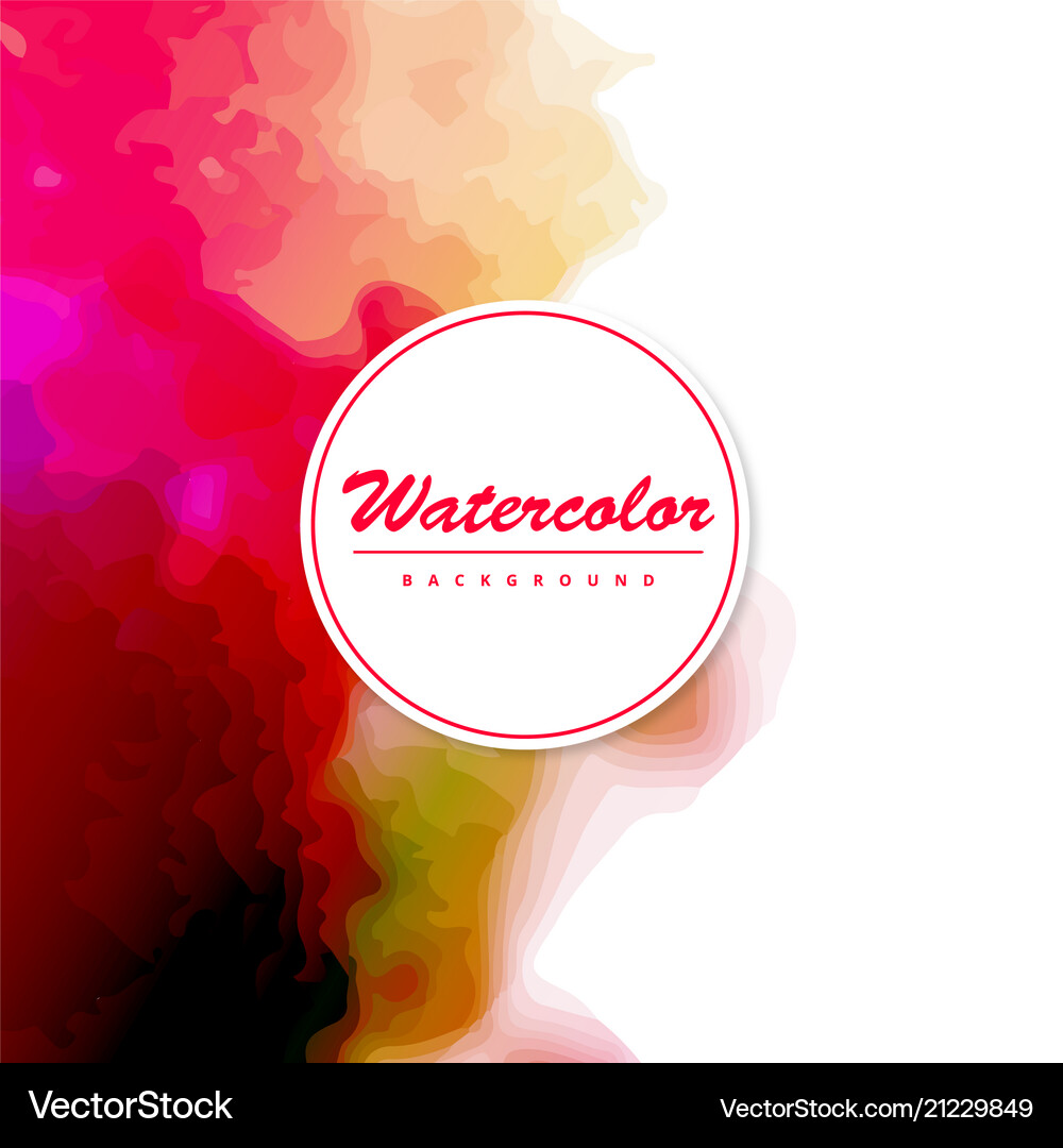 Abstract watercolor background Royalty Free Vector Image
