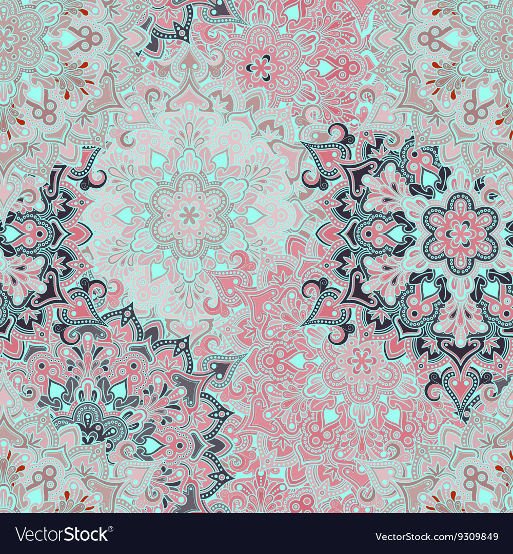 Boho flower pattern Royalty Free Vector Image - VectorStock