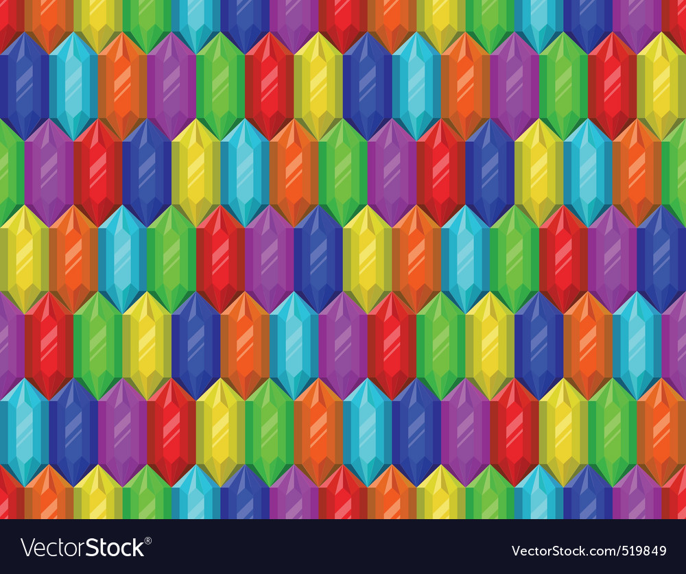 Crystal seamless pattern Royalty Free Vector Image