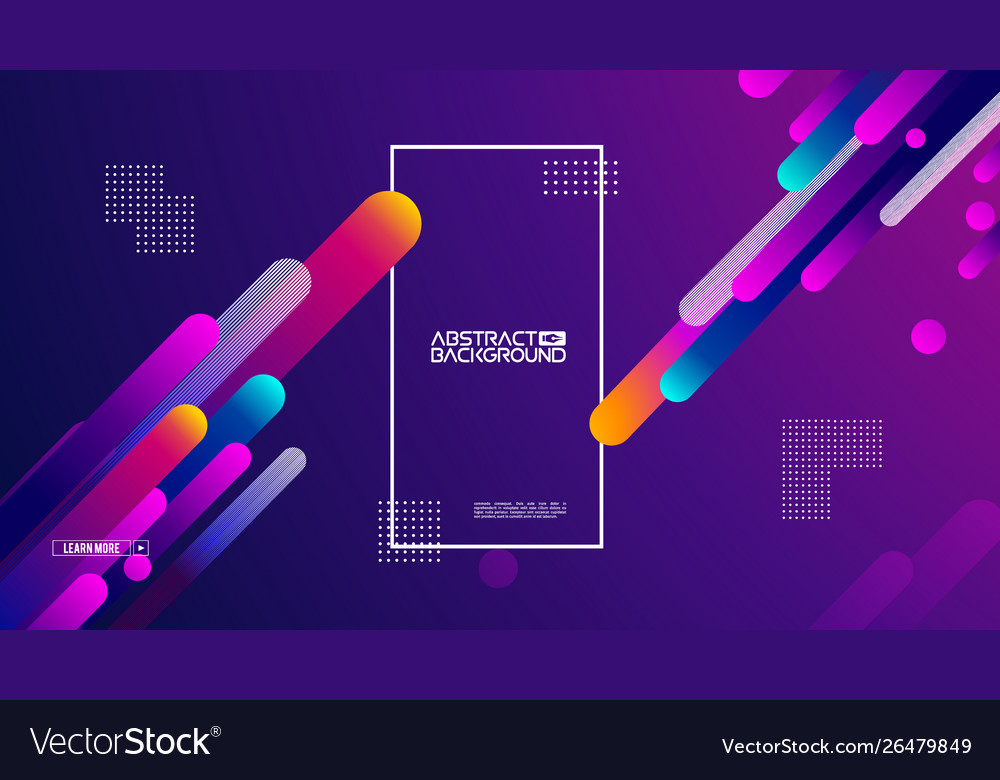 Geometric background flat layout template Vector Image