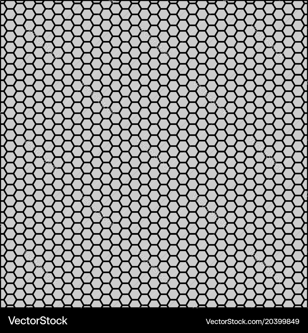 Graphic seamless pattern made of black honeycomb Vector Image
