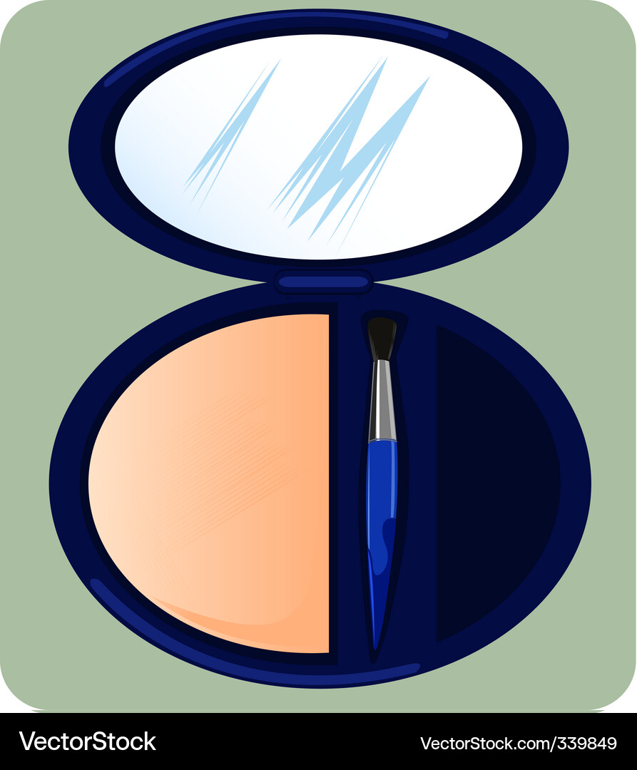 Makeup brush Royalty Free Vector Image - VectorStock