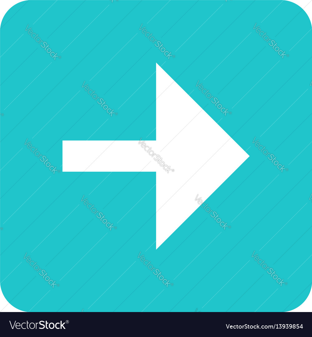Arrow sign flat square icon Royalty Free Vector Image Arrow sign flat square icon Royalty Free Vector Image