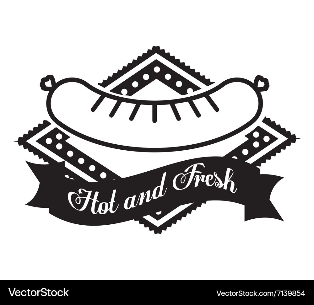Delicious sausage design Royalty Free Vector Image