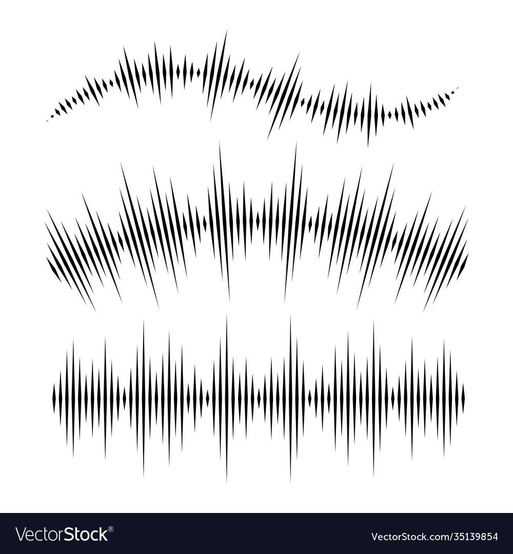 Sound waves Royalty Free Vector Image - VectorStock
