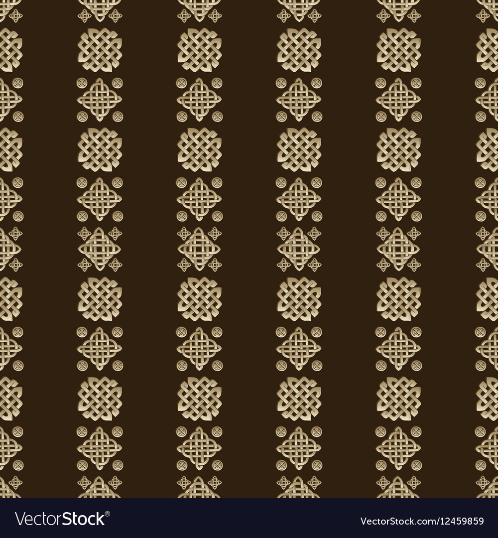 Celtic knot seamless pattern Royalty Free Vector Image