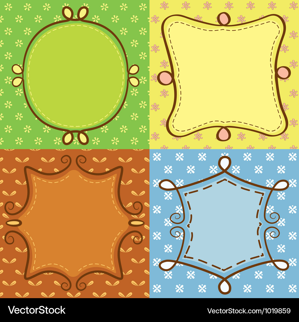 Decorative Frame Collection Royalty Free Vector Image