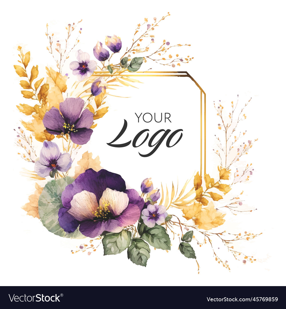 Flowers frame beautiful wreath elegant floral Vector Image Flowers frame beautiful wreath elegant floral Vector Image