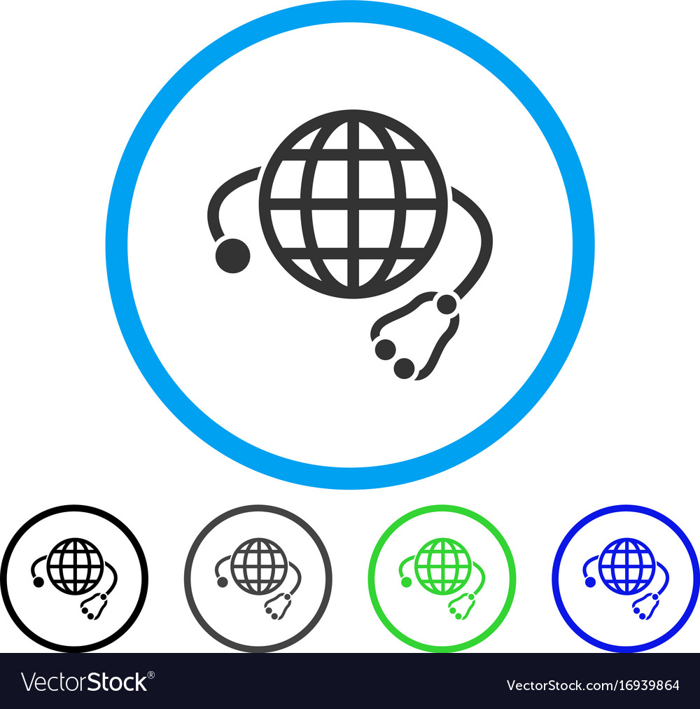 Global medicine rounded icon Royalty Free Vector Image Global medicine rounded icon Royalty Free Vector Image