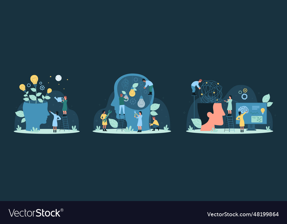 Growth of ideas untangle confusion session Vector Image Growth of ideas untangle confusion session Vector Image