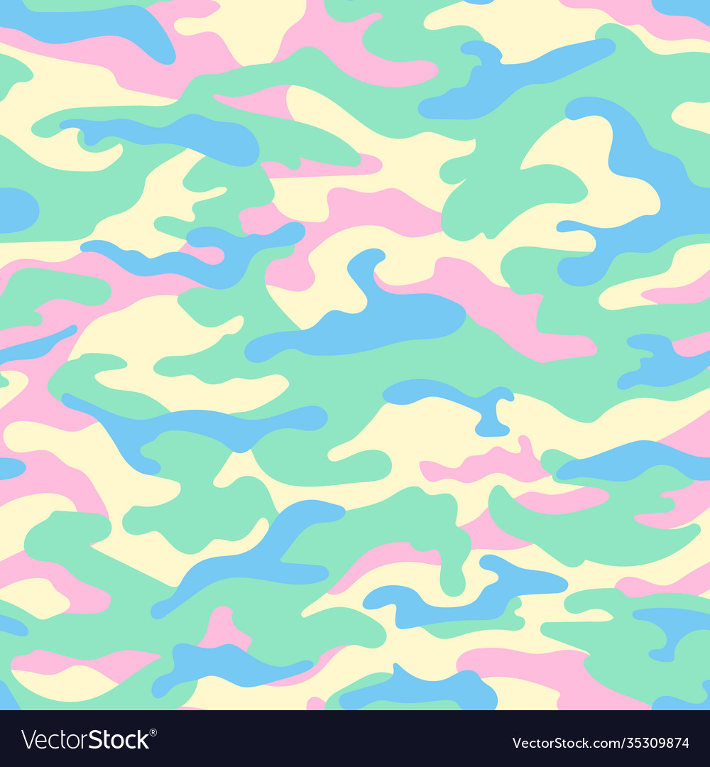 Camouflage seamless pattern pastel colors Vector Image Camouflage seamless pattern pastel colors Vector Image