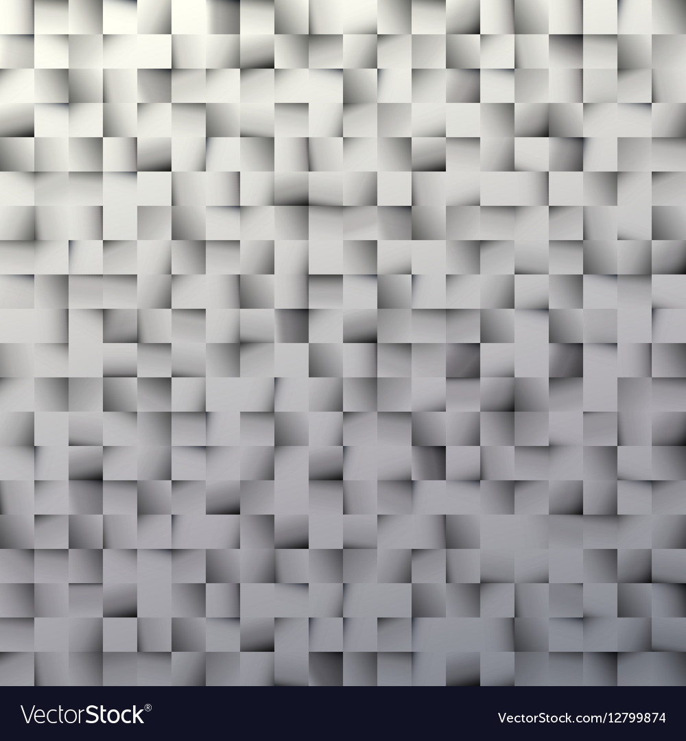 Pattern made from squares gray background Vector Image