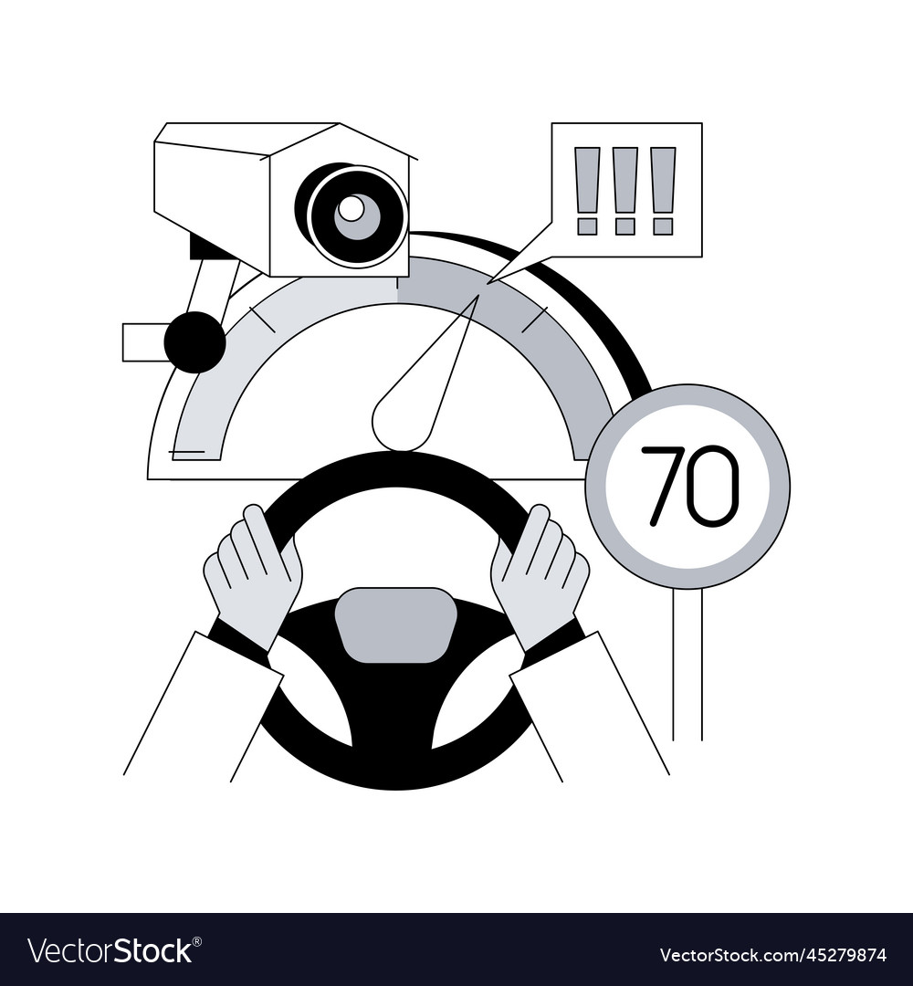 Speed control abstract concept Royalty Free Vector Image