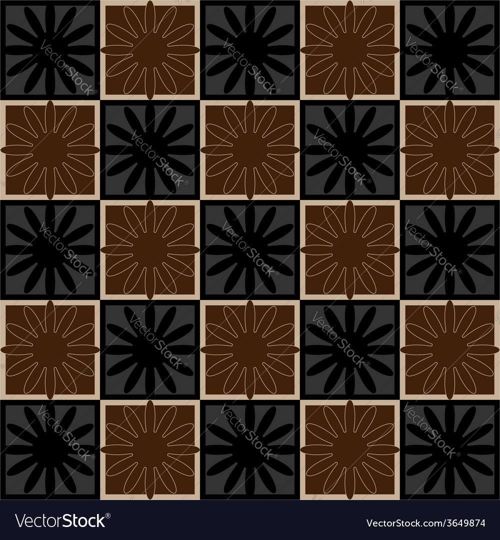 Squares seamless pattern brown colors Royalty Free Vector