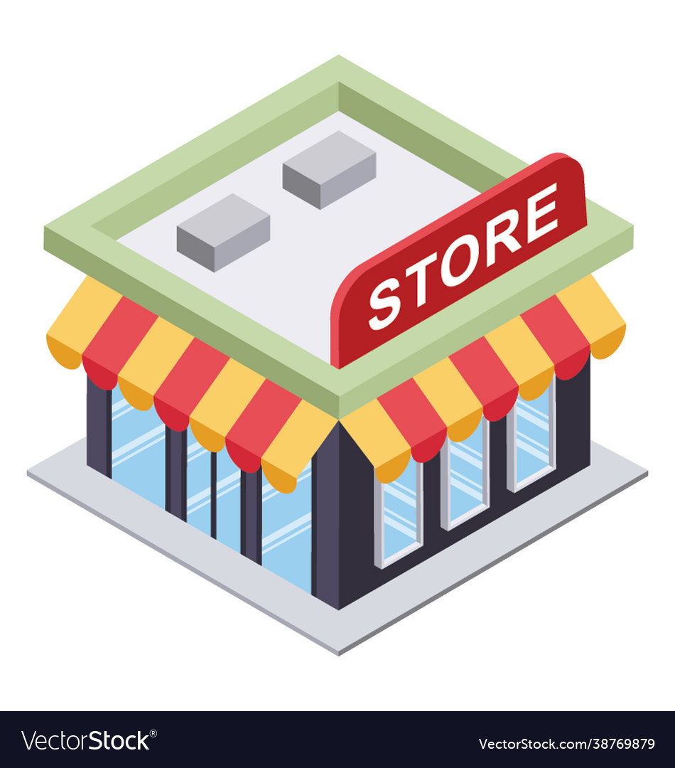 Store Royalty Free Vector Image - VectorStock