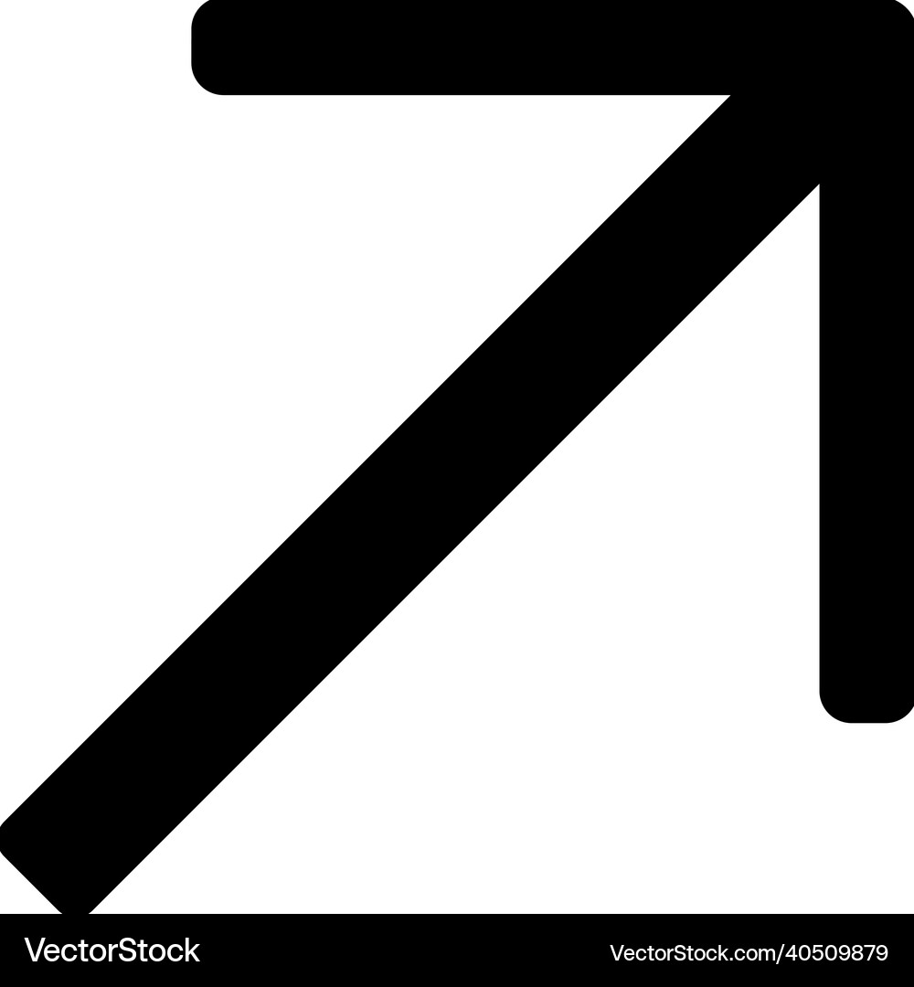 Up arrow sign icon Royalty Free Vector Image - VectorStock